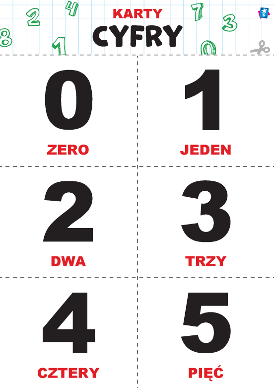 Cyfry – karty metody Domana – do druku karty pracy Cyfra i liczba 9 dla ...