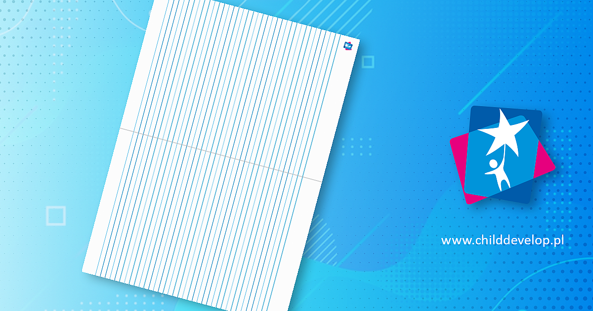 Podwójny szablon arkuszu w trzy linie (A5) – do druku karty pracy W ...